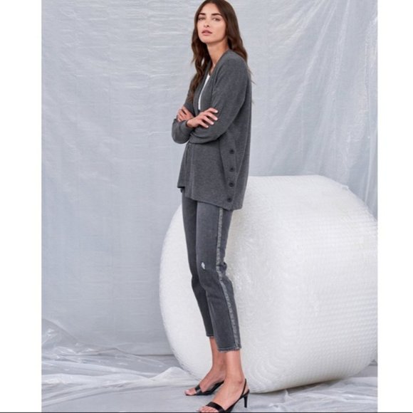 Sundry | Sweaters | Sundry Gray Side Button Open Front Cardigan S ...